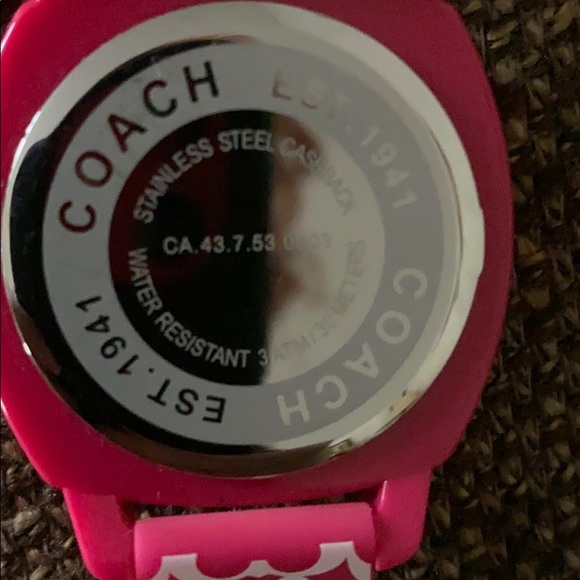 Coach | Accessories | Coach Watch Pink And Its Water Resistant | Poshmark